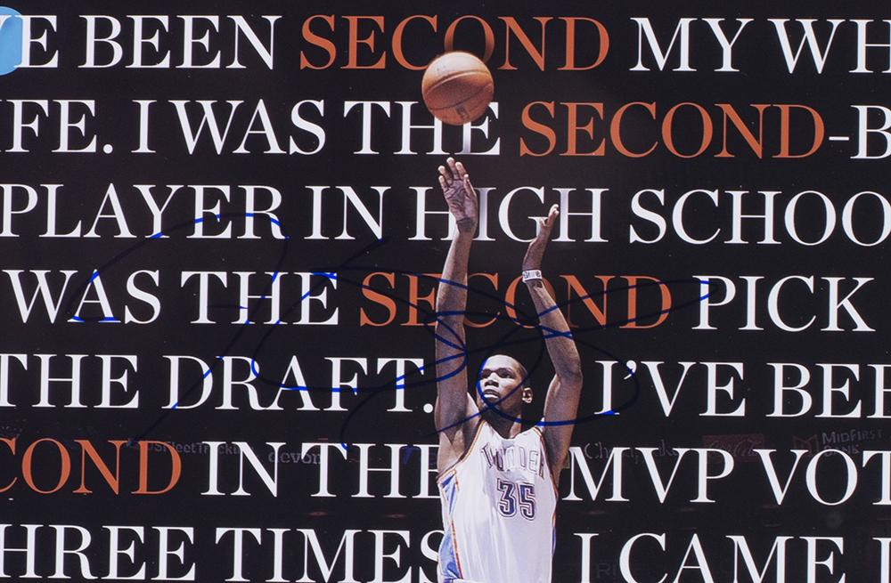 Kevin Durant Signed Thunder Custom Framed Photo (PSA) | Pristine Auction