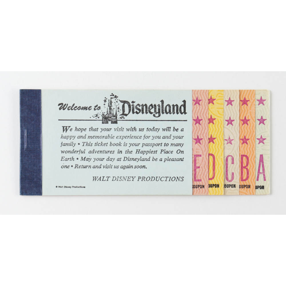 Vintage Disneyland Ticket Booklet | Pristine Auction