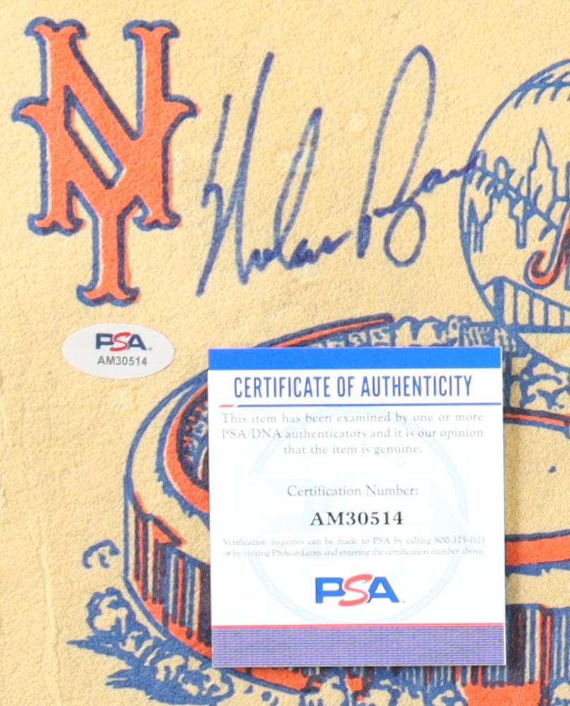 Nolan Ryan Signed Mets Custom Framed 1969 Mr. Met Pennant Display (PSA ...