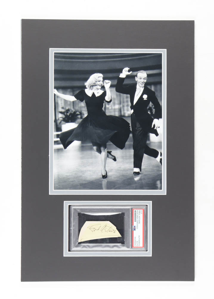 Fred Astaire Signed 12x18 Custom Matted Cut Display (PSA) | Pristine ...