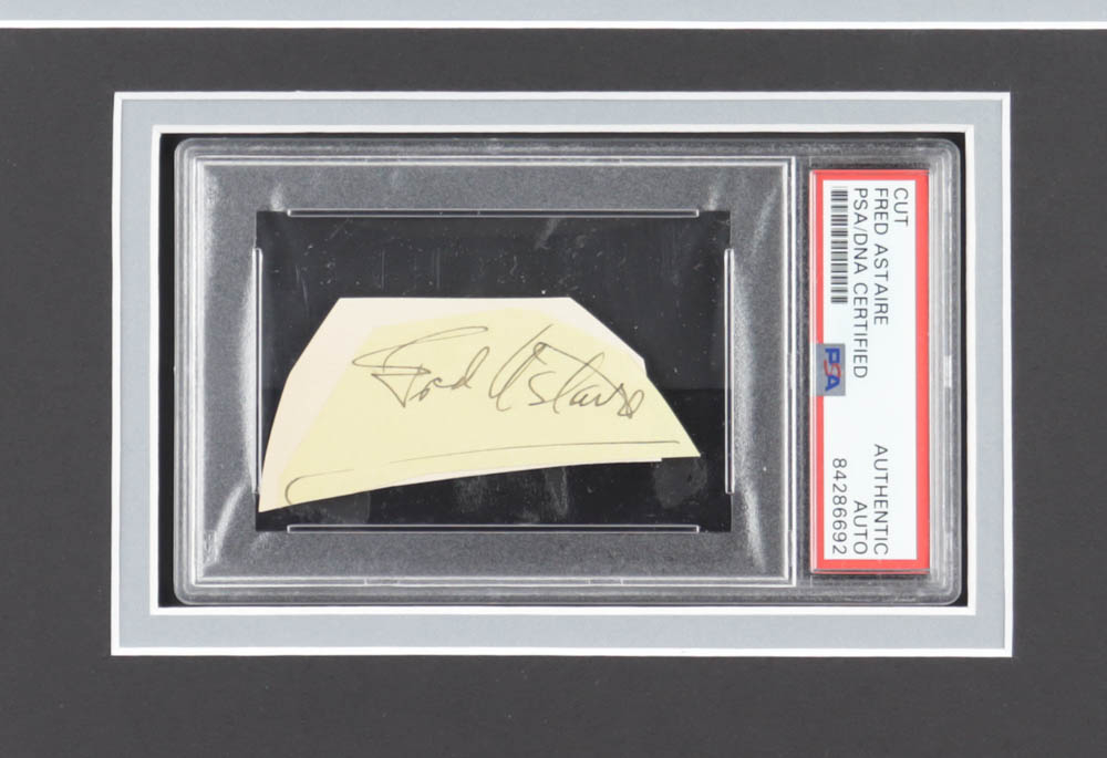 Fred Astaire Signed 12x18 Custom Matted Cut Display (PSA) | Pristine ...