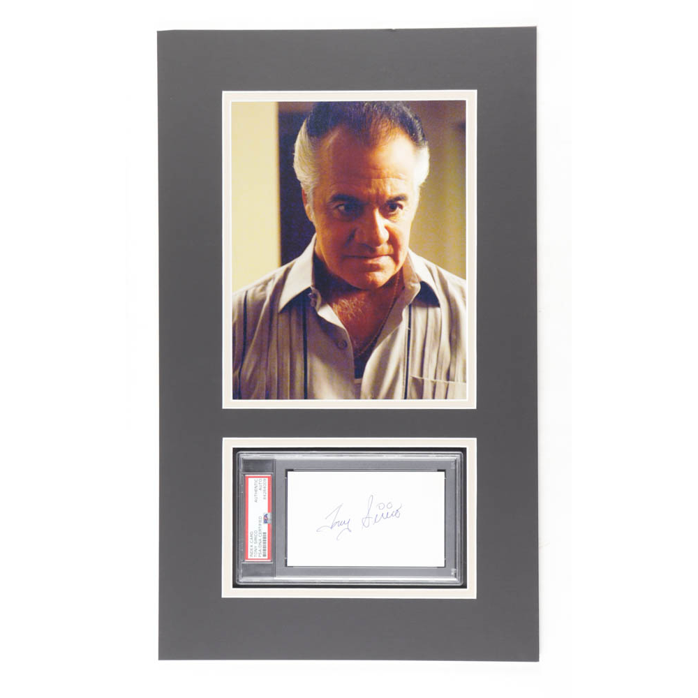 Tony Sirico Signed "The Sopranos" 12x20 Custom Matted Cut Display (PSA ...