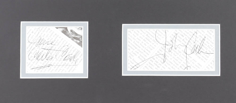 Johnny Cash & June Carter Cash Signed 14x16 Custom Matted Cut Display ...