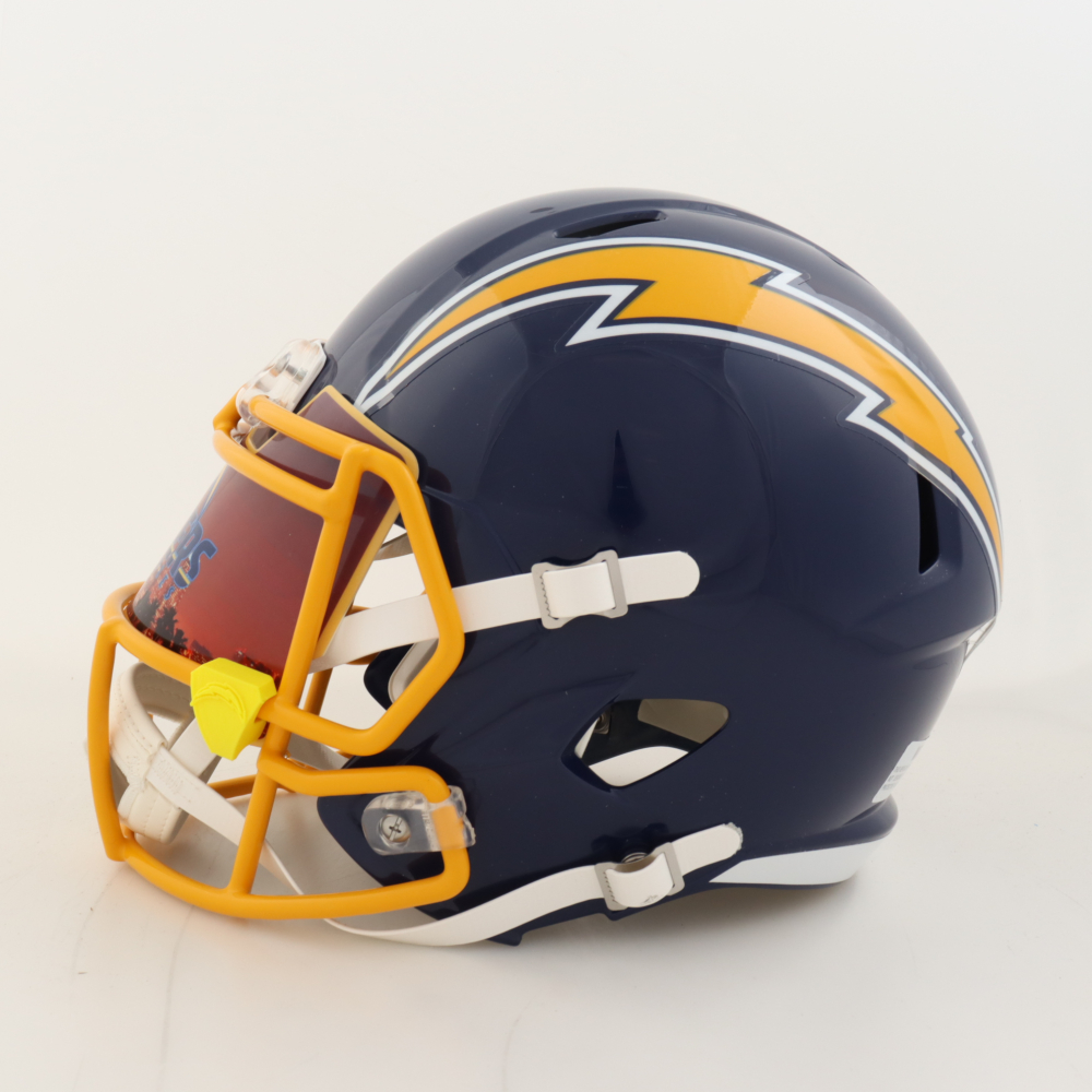 Dan Fouts Signed Chargers Full Size Throwback Speed Helmet with Visor ...