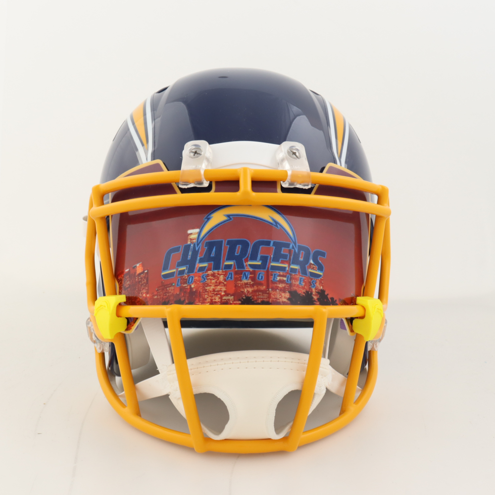 Dan Fouts Signed Chargers Full Size Throwback Speed Helmet with Visor ...