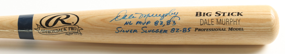 Dale Murphy Signed Rawlings Adirondack Pro Big Stick Professional Model ...