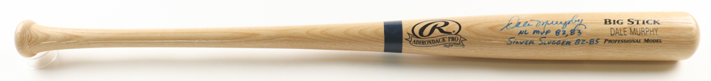 Dale Murphy Signed Rawlings Adirondack Pro Big Stick Professional Model ...