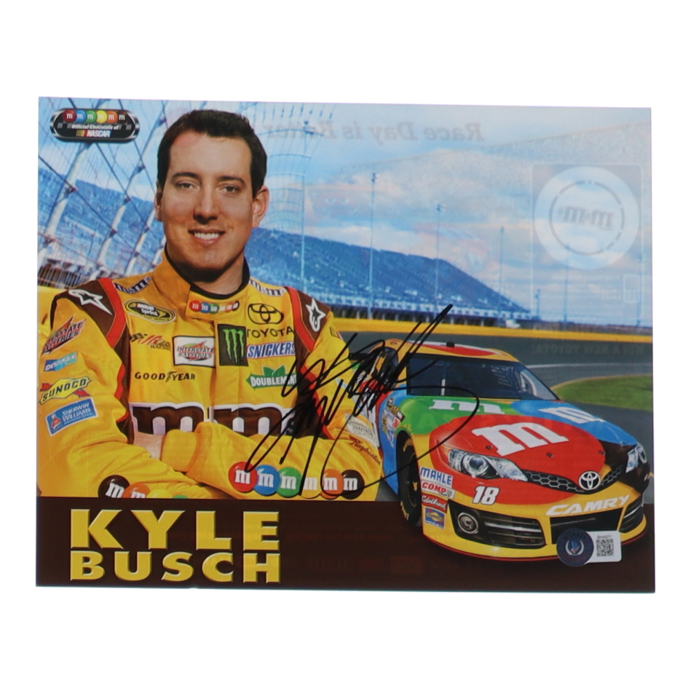 Kyle Busch Signed NASCAR 8.5x11 Photo (Beckett) | Pristine Auction