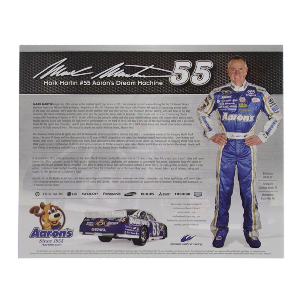 Mark Martin Signed NASCAR 8x10 Photo (Beckett) | Pristine Auction