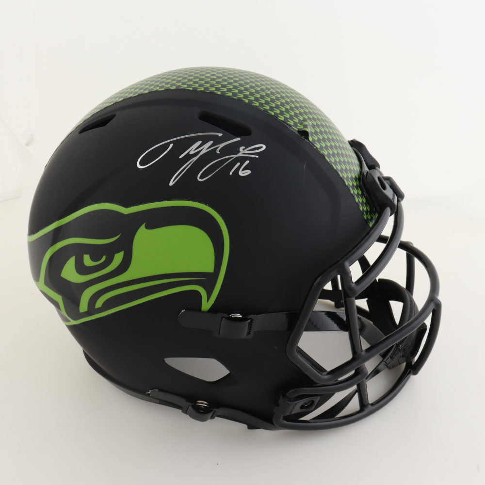Tyler Lockett Signed Seahawks Full-Size Eclipse Alternate Speed Helmet ...