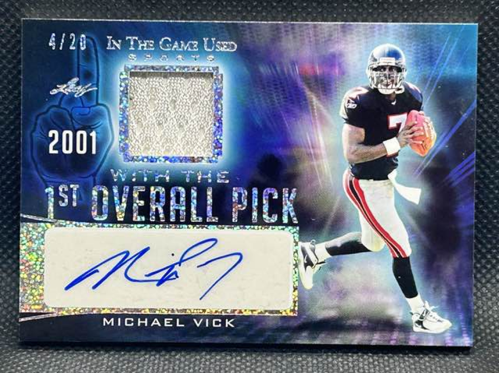 Michael Vick 2022 Leaf ITG Used Sports With the 1st Overall Pick '01 ...