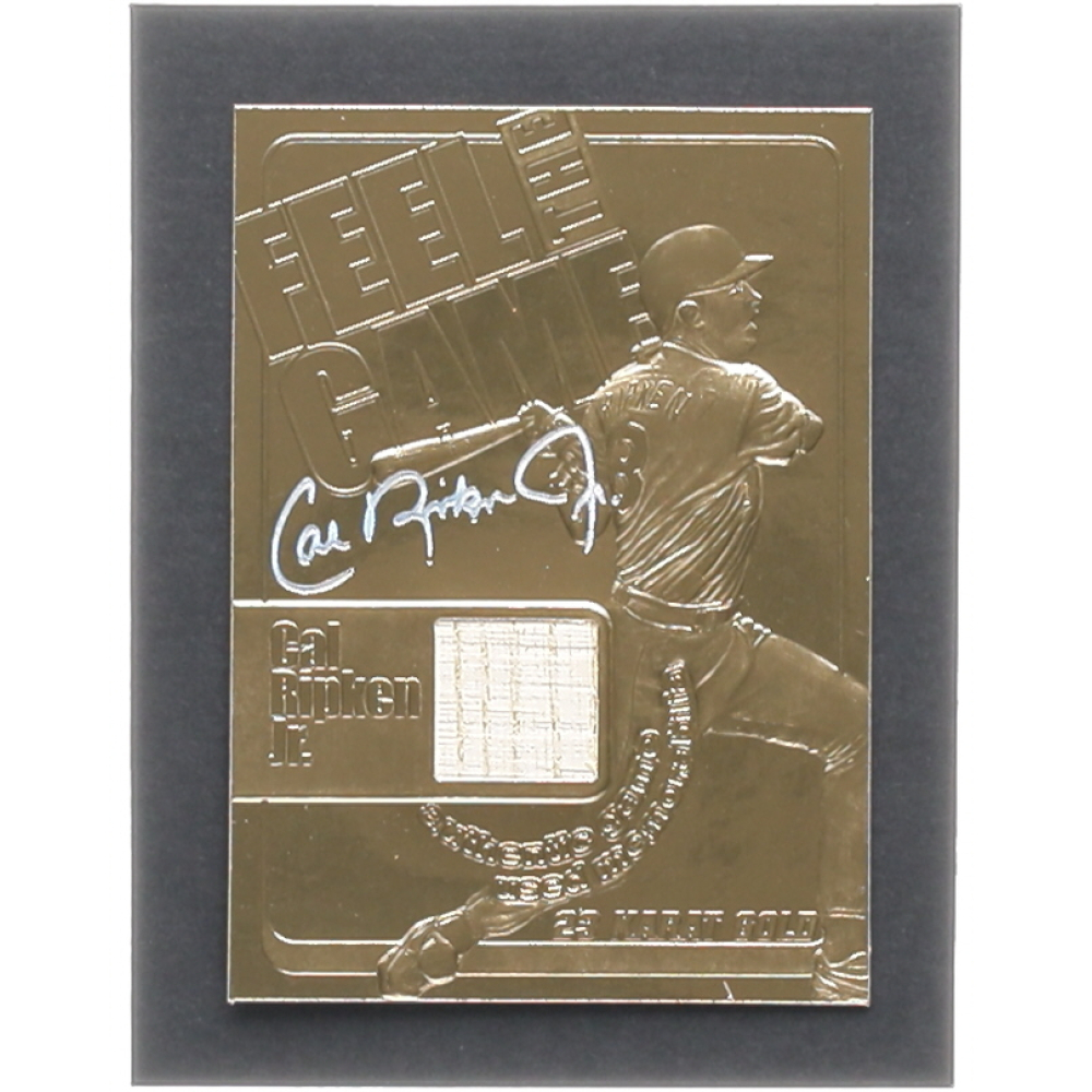 Cal Ripken Jr. 2000 Gold Collectibles Feel the Game Holographic ...