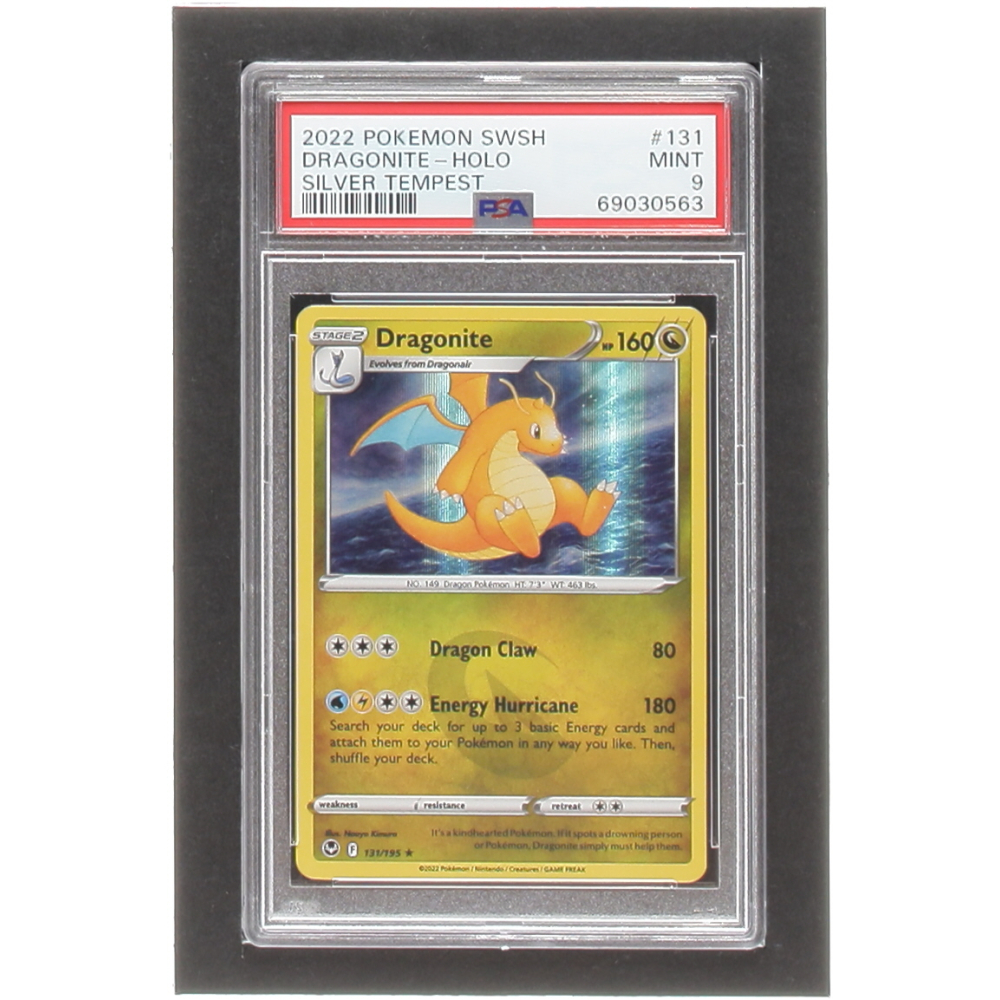 Dragonite 2022 Pokemon Sword and Shield Silver Tempest #131 Holo (PSA 9 ...