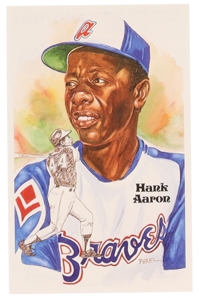 Hank Aaron 1980-02 Perez-Steele Hall of Fame Postcards #177 | Pristine ...