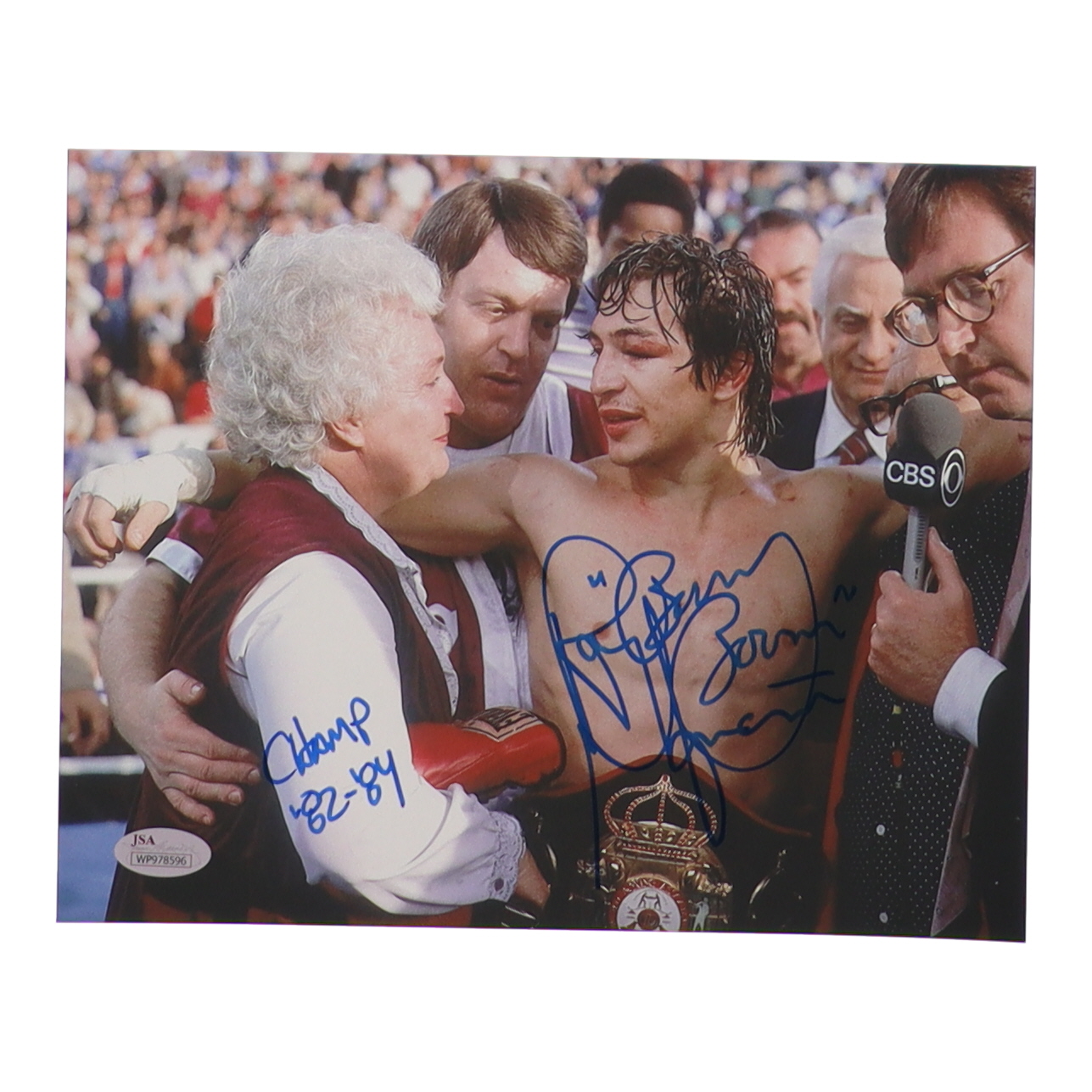 Ray Mancini Signed 8x10 Photo Inscribed "Champ '82-'84" (JSA ...