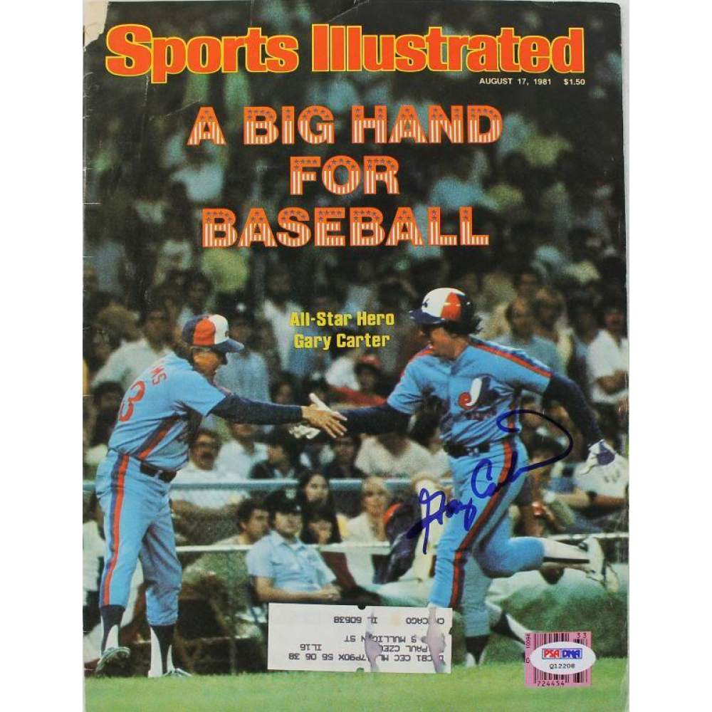 Gary Carter Signed 1981 Sports Illustrated Magazine (PSA) | Pristine ...