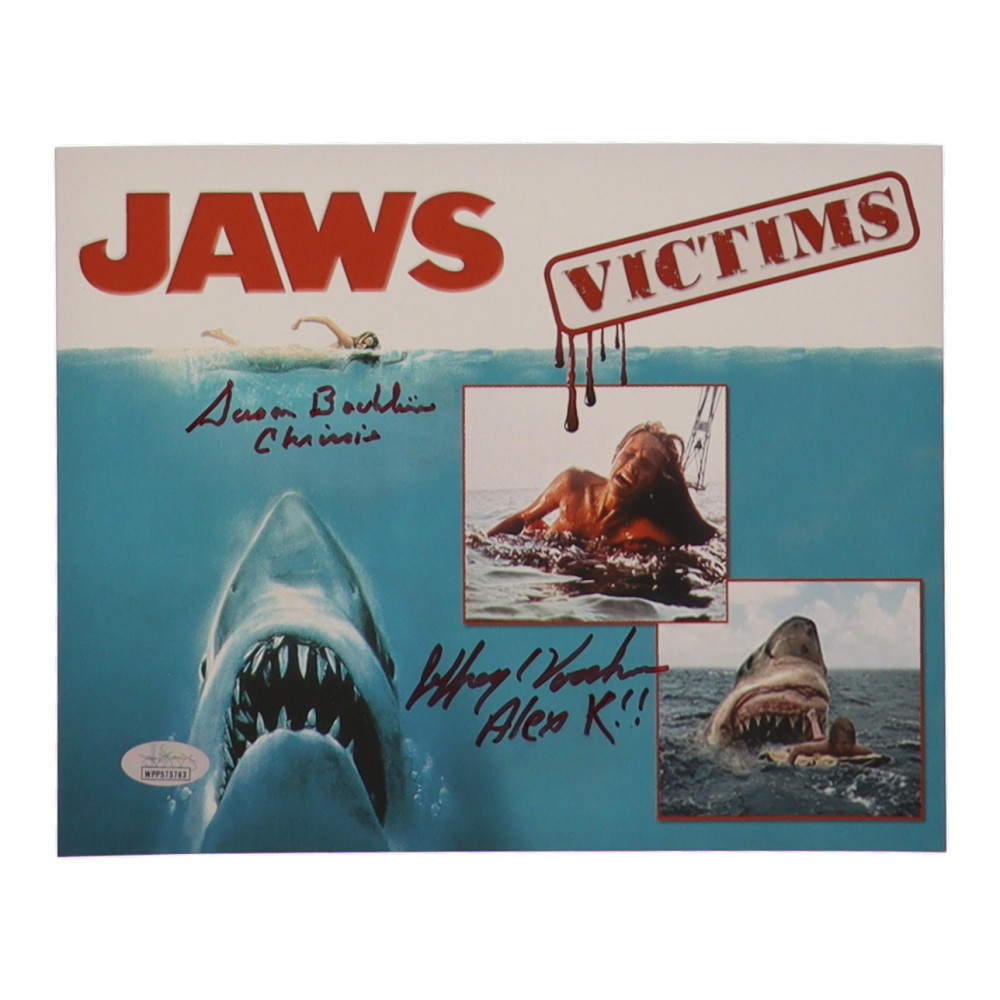 Susan Backlinie & Jeffrey Voorhees Signed "Jaws" 8x10 Photo Inscribed ...