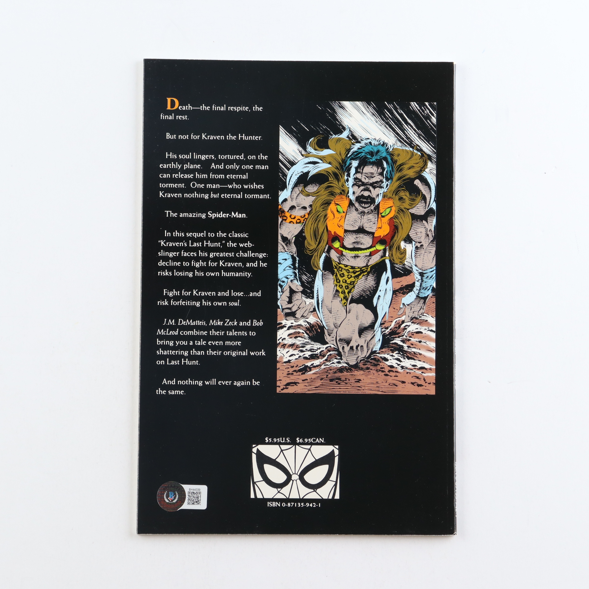 Mike Zeck Signed 1992 "Amazing Spider-Man: Soul of the Hunter ...