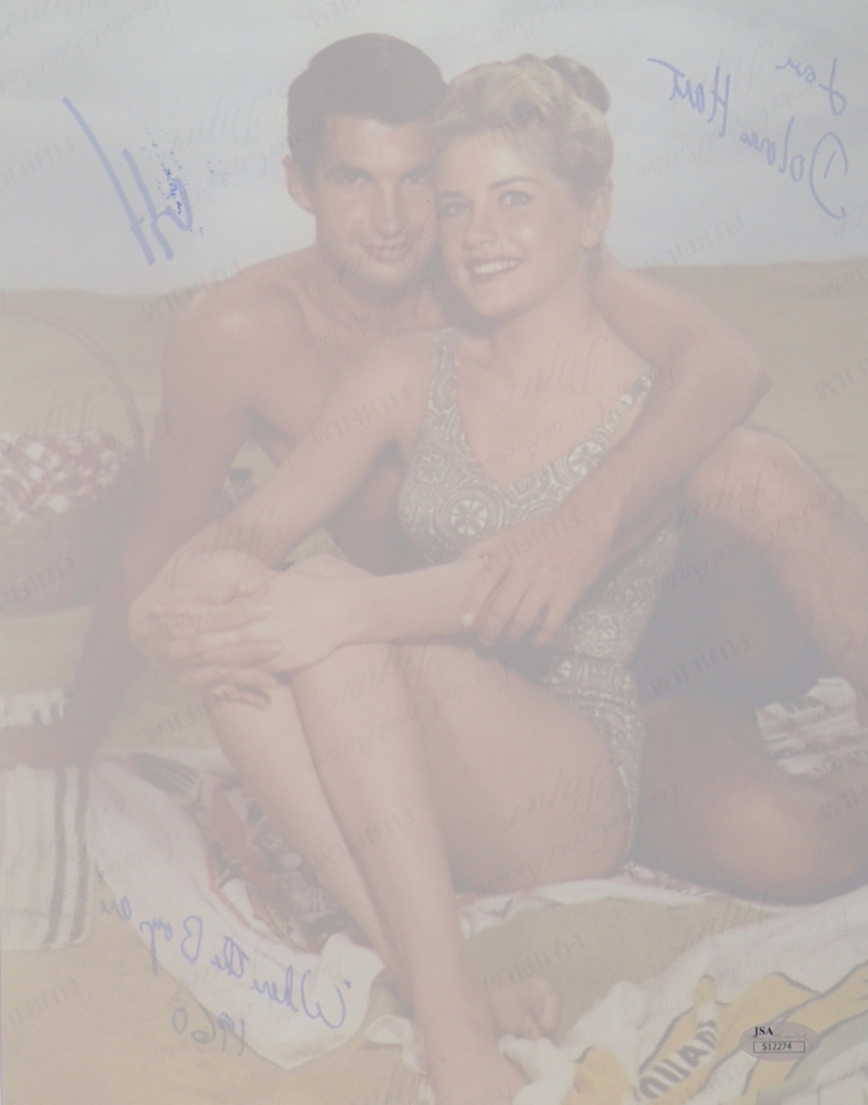 Dolores Hart & George Hamilton Signed "Where the Boys Are" 11x14 Photo Inscribed "Love" & "Where ...