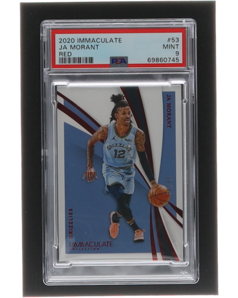 Ja Morant 2020-21 Immaculate Collection Red #53 #38/49 (PSA 9 ...
