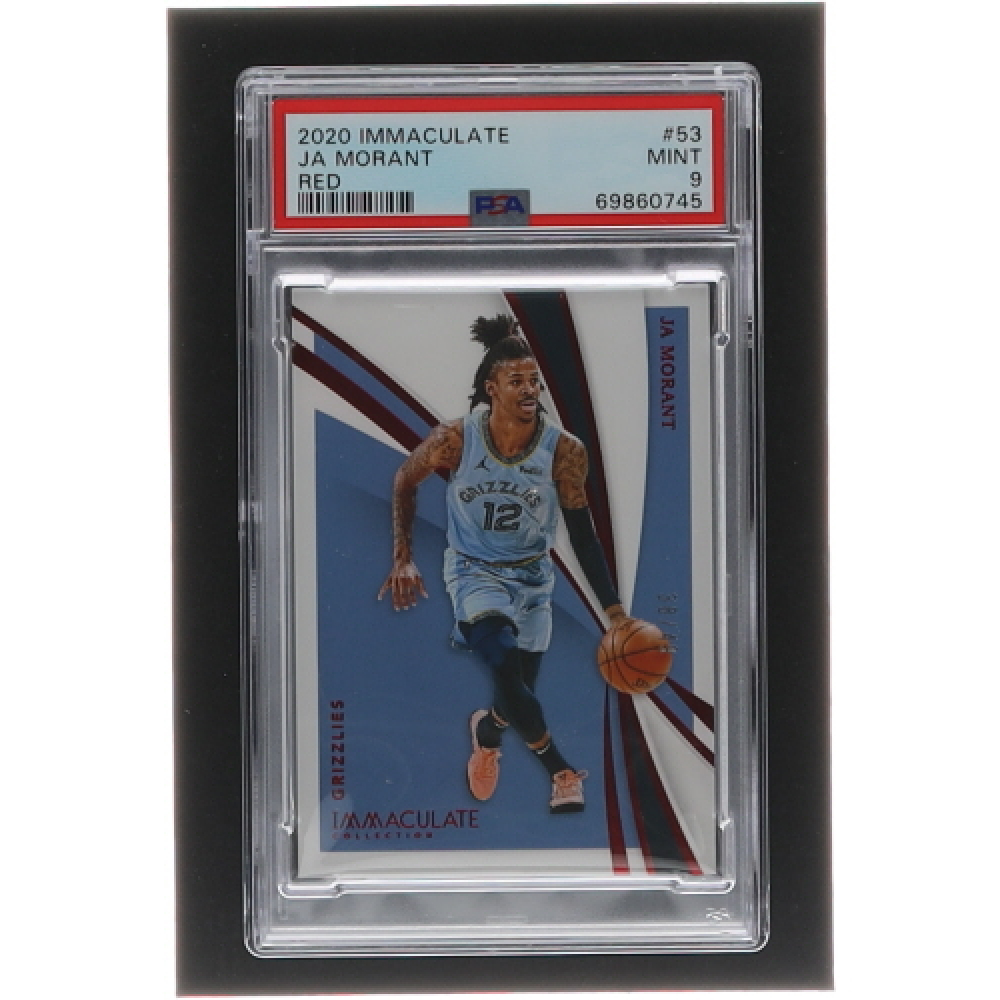 Ja Morant 2020-21 Immaculate Collection Red #53 #38/49 (PSA 9 ...
