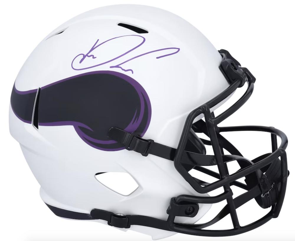 Dalvin Cook Signed Vikings Lunar Eclipse Full Size Speed Helmet ...
