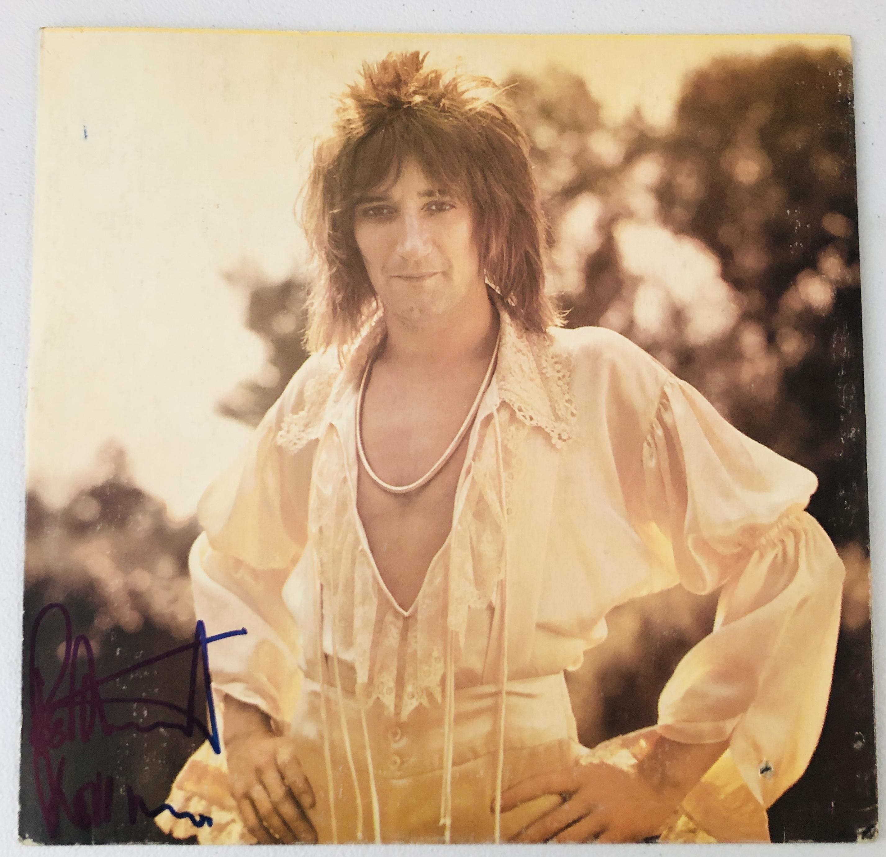 Rod Stewart & Ian McLagan Signed "Smiler" Inner Sleeve Vinyl Record ...