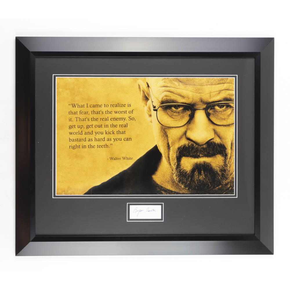 Bryan Cranston Signed "Breaking Bad" Custom Framed Cut Display (Beckett ...