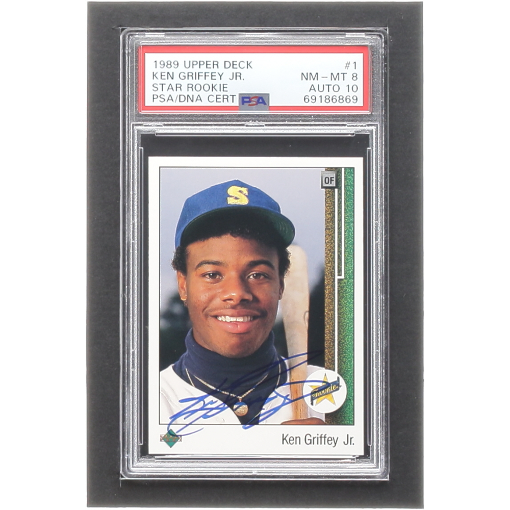 Ken Griffey Jr. Signed 1989 Upper Deck #1 RC (PSA | Autograph Graded ...