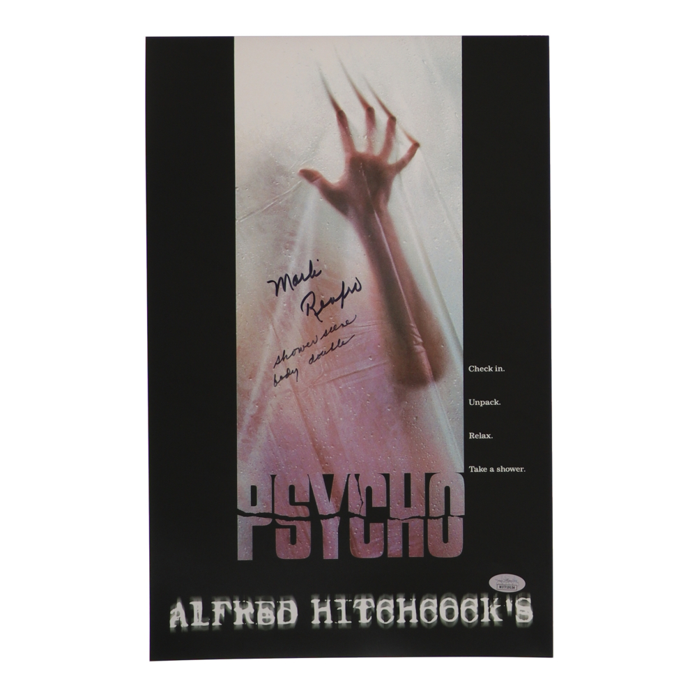 Marli Renfro Signed "Psycho" 11x17 Photo Inscribed "Shower Scene Body ...