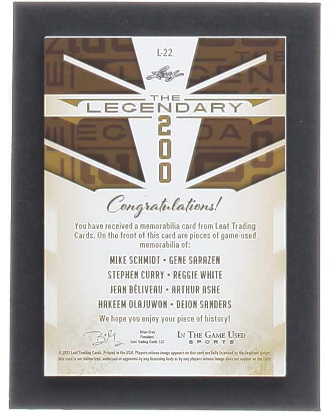 2022 Leaf The Legendary 200 ITG Used Sports #L22 Mike Schmidt / Gene ...