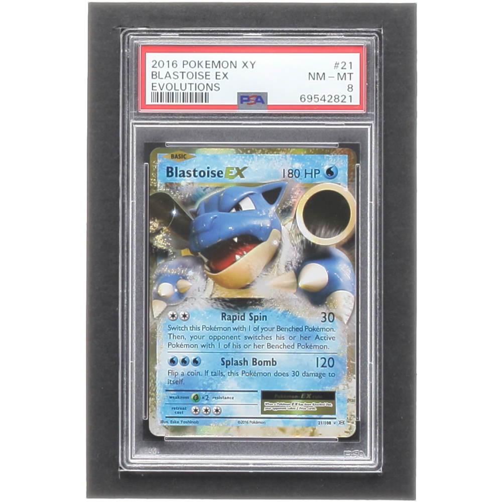 Blastoise EX 2016 Pokemon Evolutions #21 Holo (PSA 8) | Pristine Auction