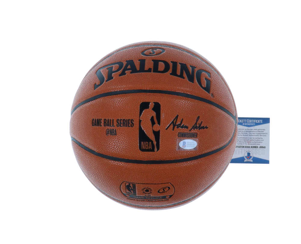 James Harden Signed Game Ball Series Basketball (Beckett) | Pristine ...