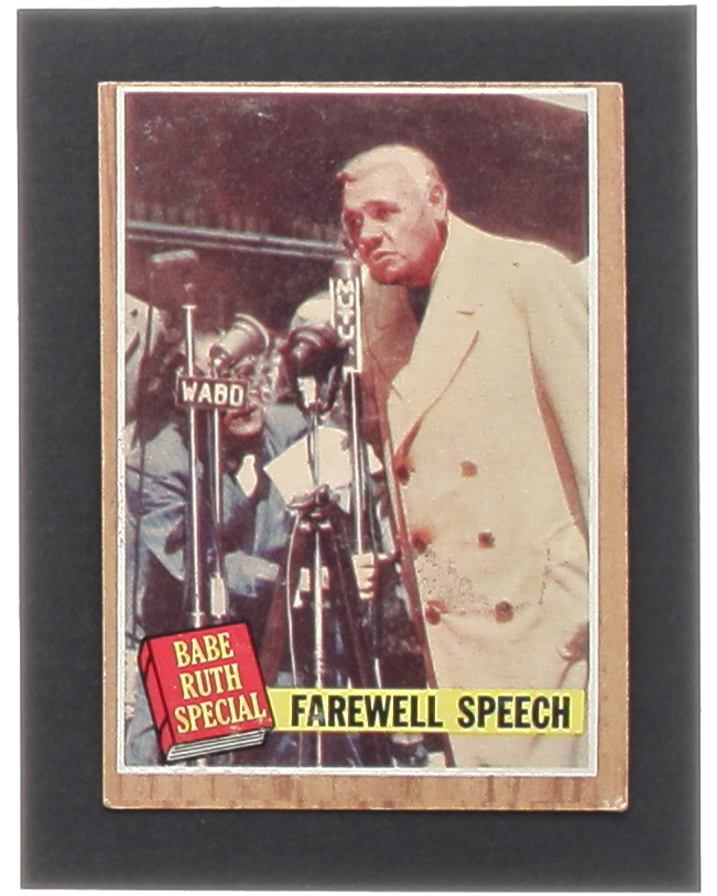 Babe Ruth 1962 Topps #144 Special 10 / Farewell Speech | Pristine Auction