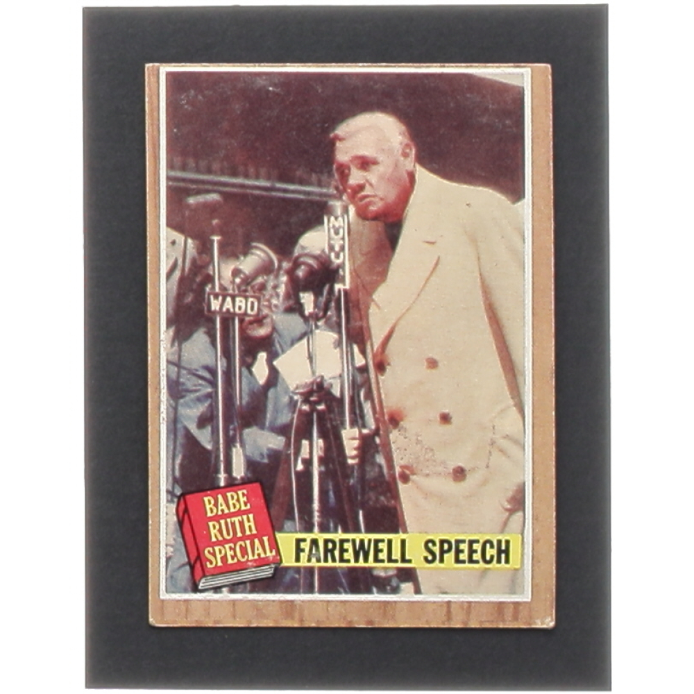 Babe Ruth 1962 Topps #144 Special 10 / Farewell Speech | Pristine Auction