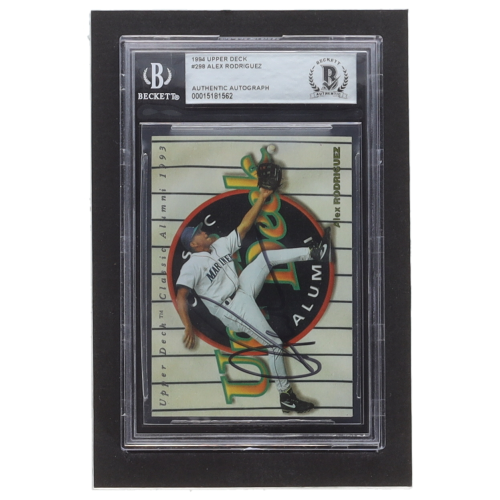 Alex Rodriguez Signed 1994 Upper Deck #298 UDCA (BGS) | Pristine Auction