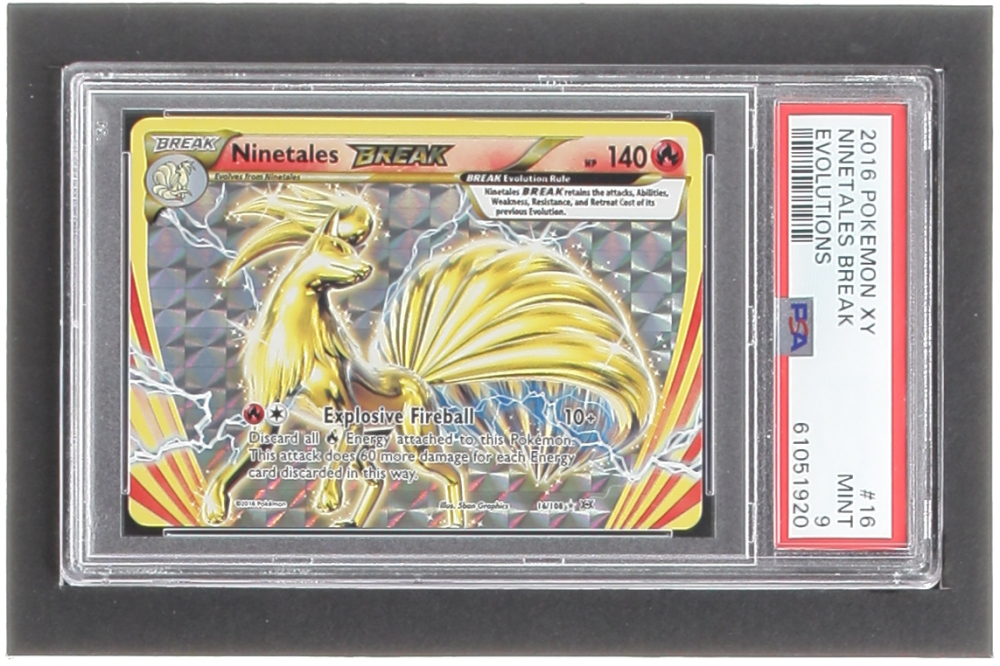 Ninetales BREAK Pokemon 2016 Evolutions #16 (PSA 9) | Pristine Auction