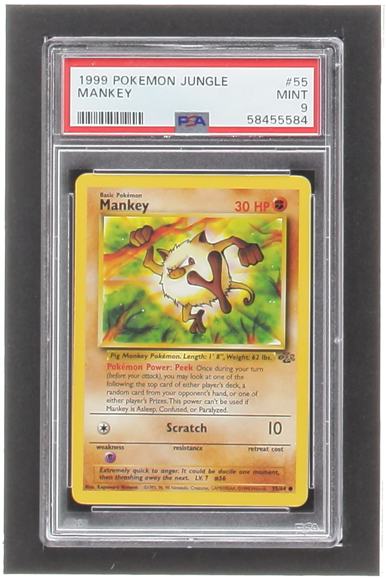 Mankey Pokemon 1999 Jungle #55 (PSA 9) | Pristine Auction