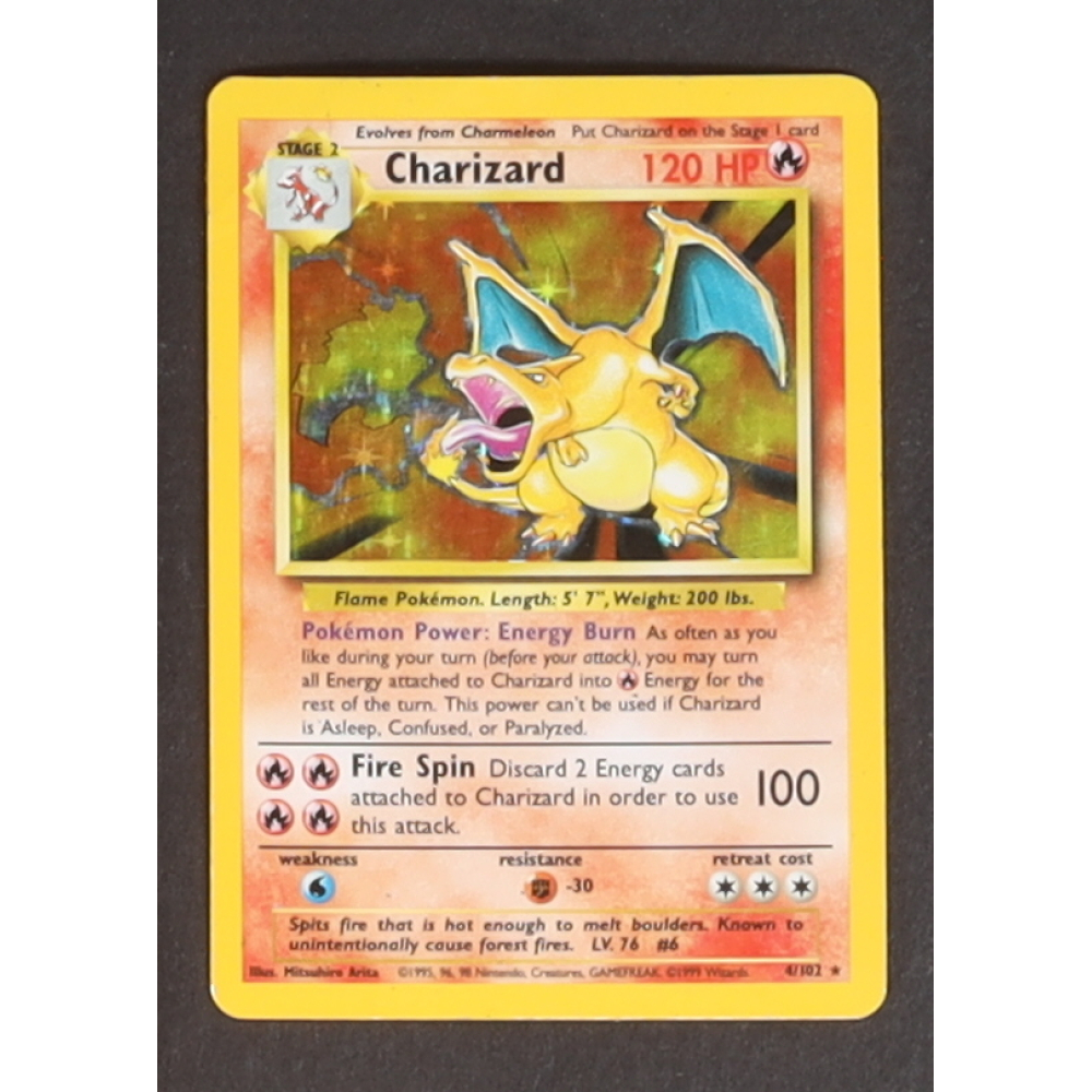 Charizard 1999 Pokemon Base Unlimited #4 Holo | Pristine Auction