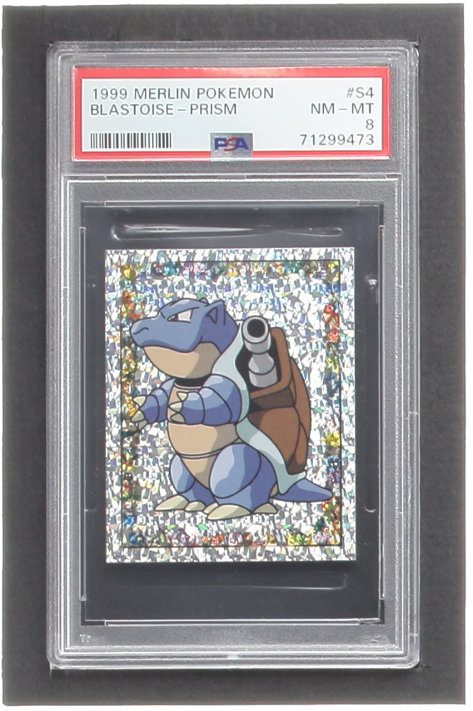 Blastoise 1999 Merlin Pokemon Album Stickers #S4 Prism (PSA 8 ...