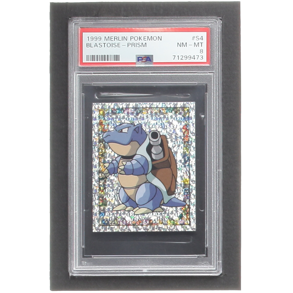 Blastoise 1999 Merlin Pokemon Album Stickers #S4 Prism (PSA 8 ...
