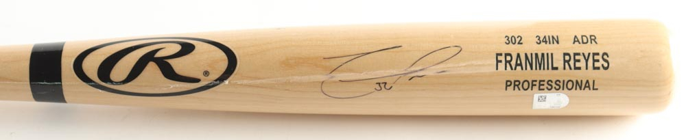 Franmil Reyes Signed Rawlings Pro Player Model Baseball Bat (MLB ...