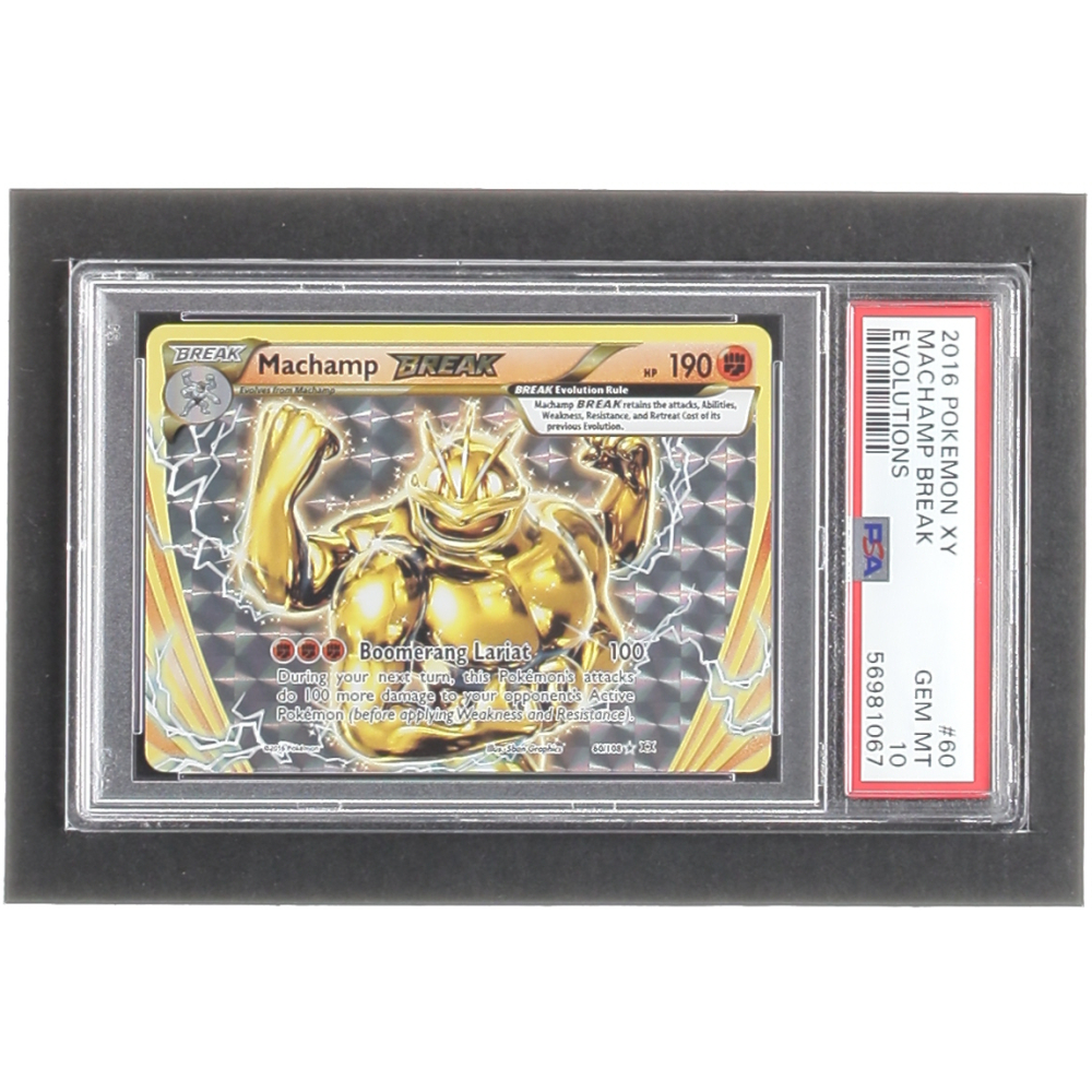 Machamp BREAK Pokemon 2016 Evolutions #60 (PSA 10) | Pristine Auction