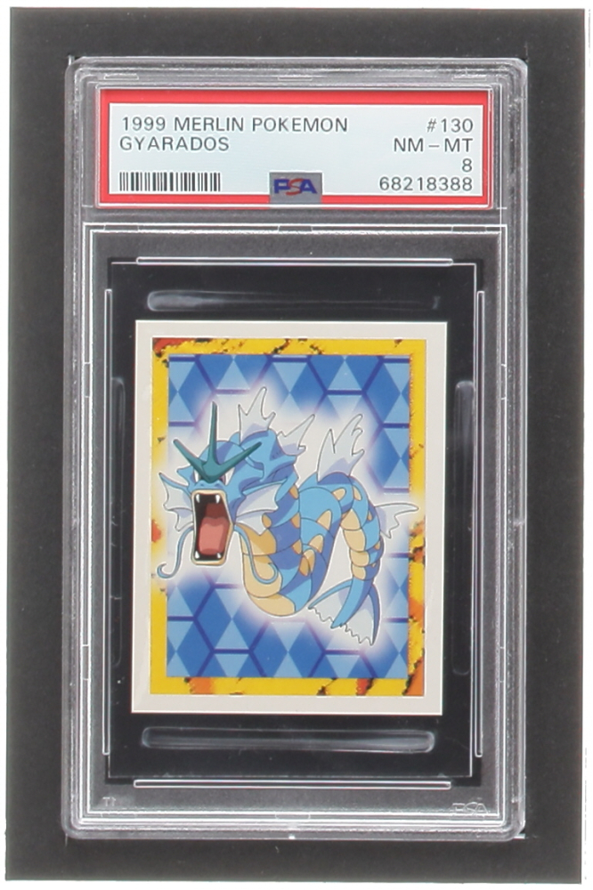 Gyarados 1999 Merlin Pokemon Album Stickers #130 (PSA 8) | Pristine Auction