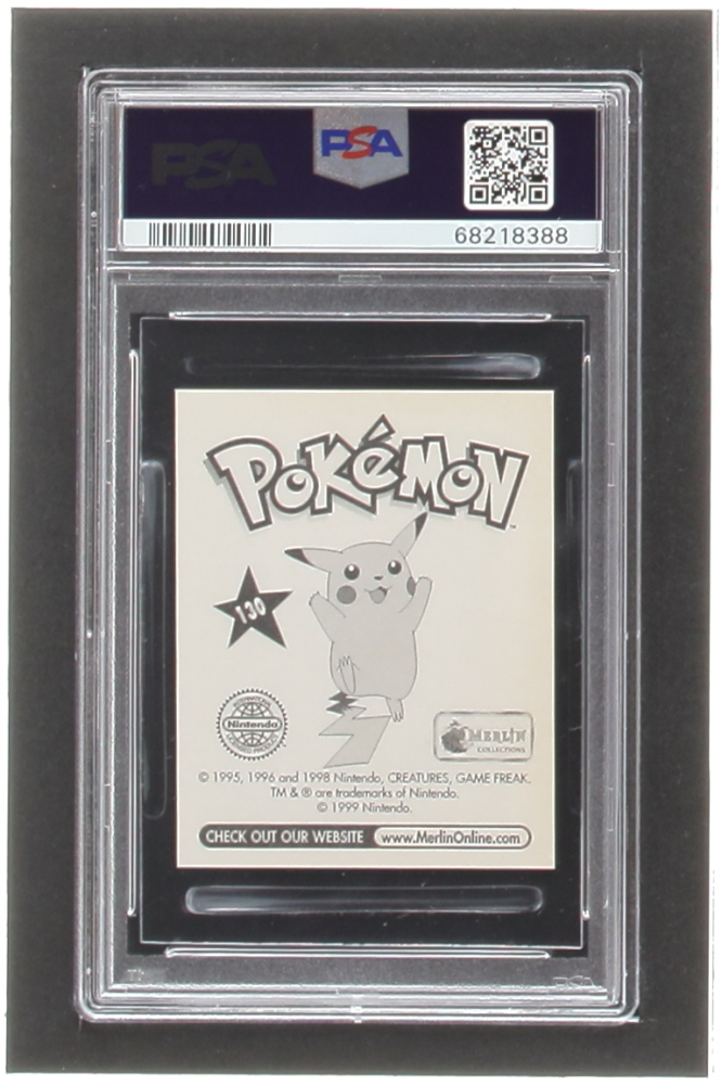 Gyarados 1999 Merlin Pokemon Album Stickers #130 (PSA 8) | Pristine Auction