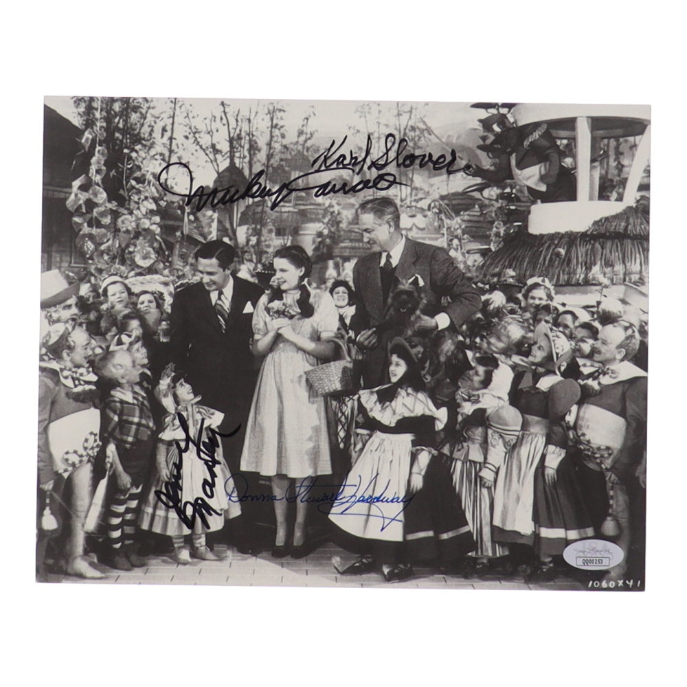 "Wizard of Oz" 8x10 Photo Signed by (4) with Karl Slover, Mickey ...