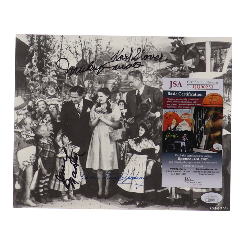 "Wizard of Oz" 8x10 Photo Signed by (4) with Karl Slover, Mickey ...