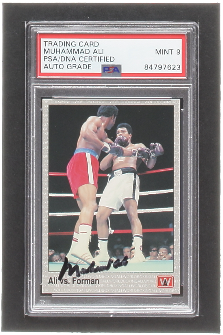 Muhammad Ali Signed 1991 All World #147 Ali vs. Forman (PSA | Autograph ...