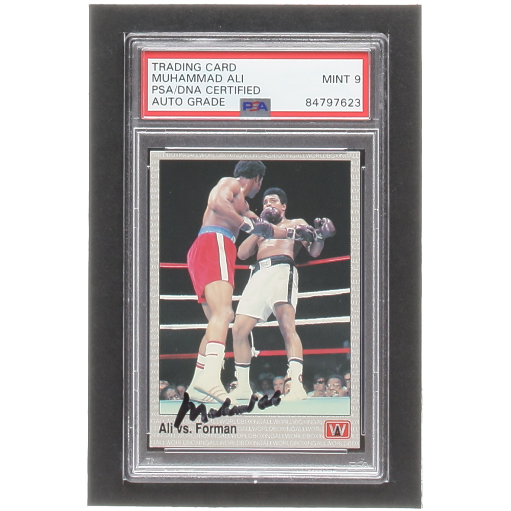 Muhammad Ali Signed 1991 All World #147 Ali vs. Forman (PSA | Autograph ...