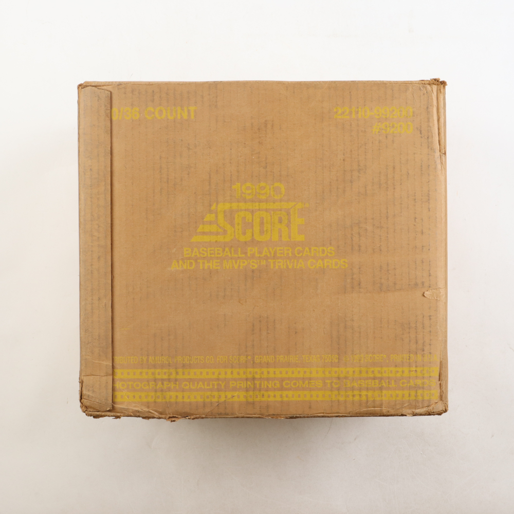 1990 Score Baseball Case of (20) Wax Boxes | Pristine Auction